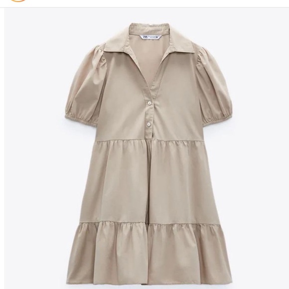 Zara | Dresses | Zara Beige Dress | Poshmark